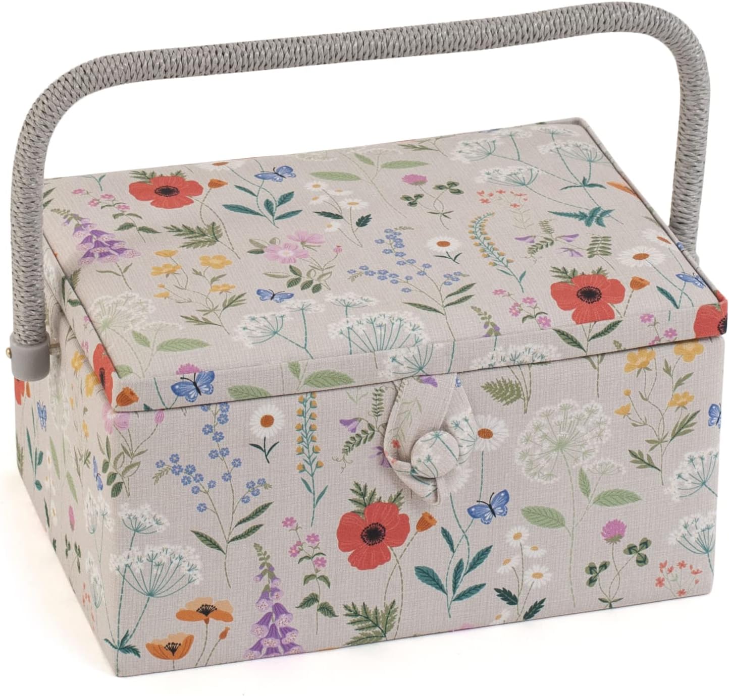 Hobby Gift Wooden Cantilever Sewing Crafting Hobby Storage Box, Wood ...