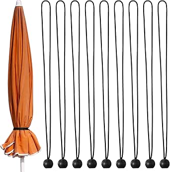 Amazon.com : Woanger 12 Pcs Umbrella Strap for Parasol Patio Umbrella ...