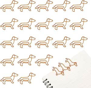 Amazon.com: ElevateTech Dachshund Shaped Paper Clips, 20 Pcs Cute Small ...
