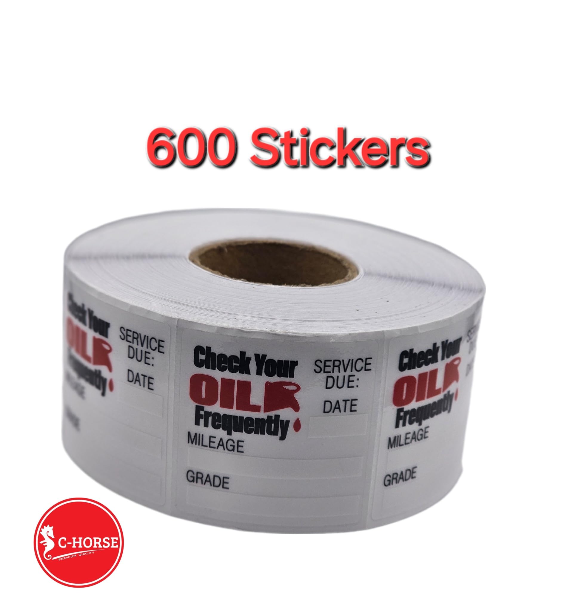 Amazon.com : 600pcs Oil Change Stickers for Windshield - C-Horse Oil ...