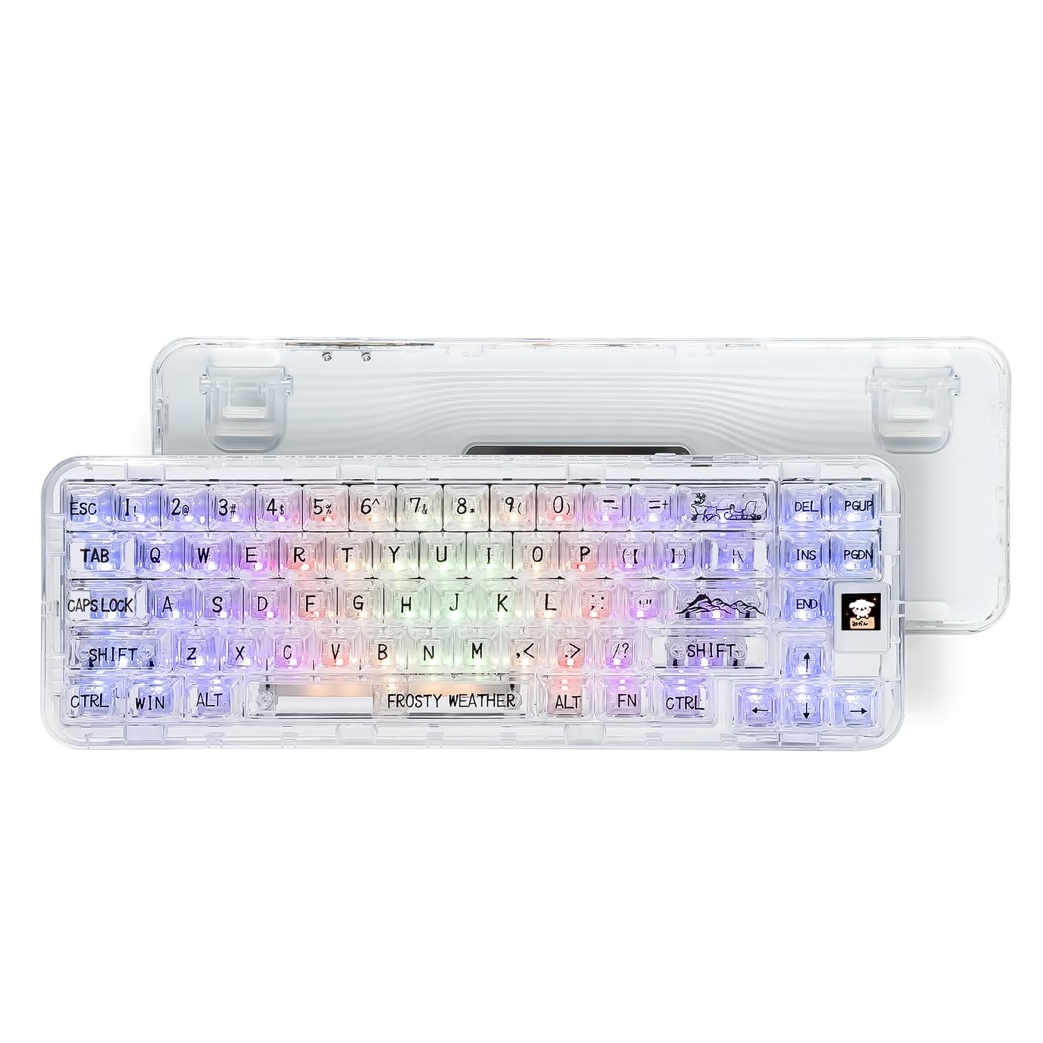 Amazon.com: CoolKiller CK68 Hot Swappable Transparent Keyboard with ...