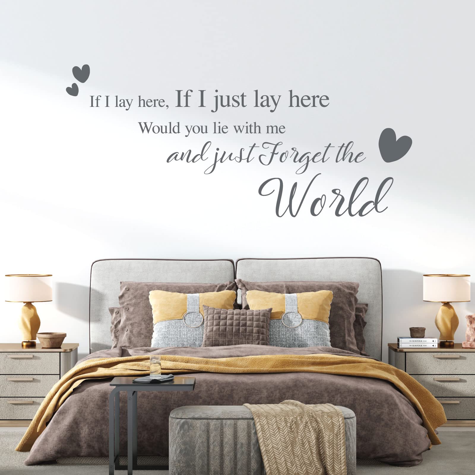 If I lay here... Would you lie with me and just Forget the World - Wall ...