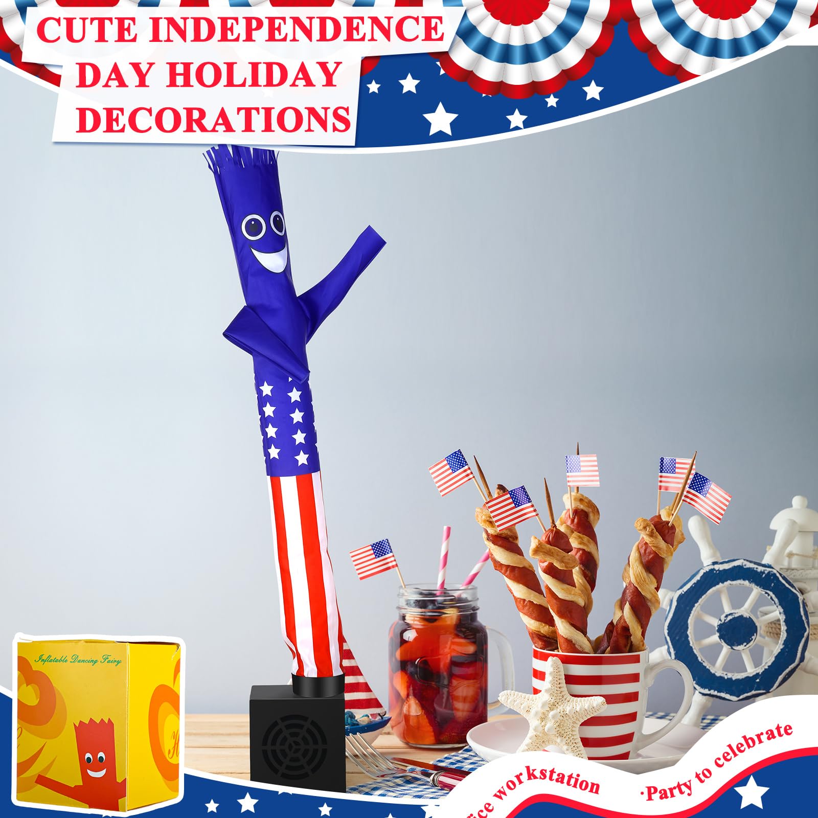 Snapklik.com : Poen 4th Of July Table Centerpiece Decoration Mini ...