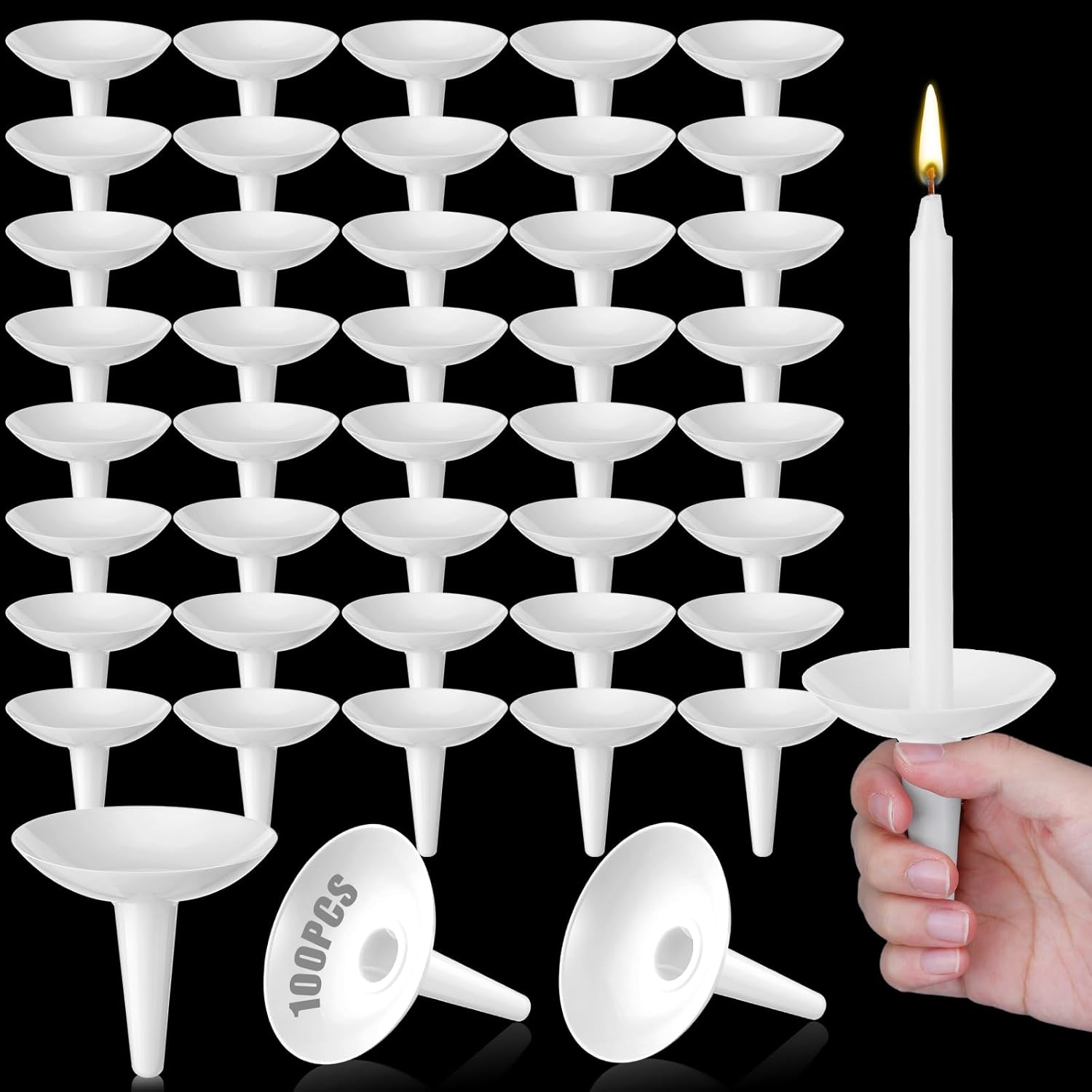 Amazon.com: Lemosae 100 Pcs Candlelight Service Bulk, Church Vigil ...