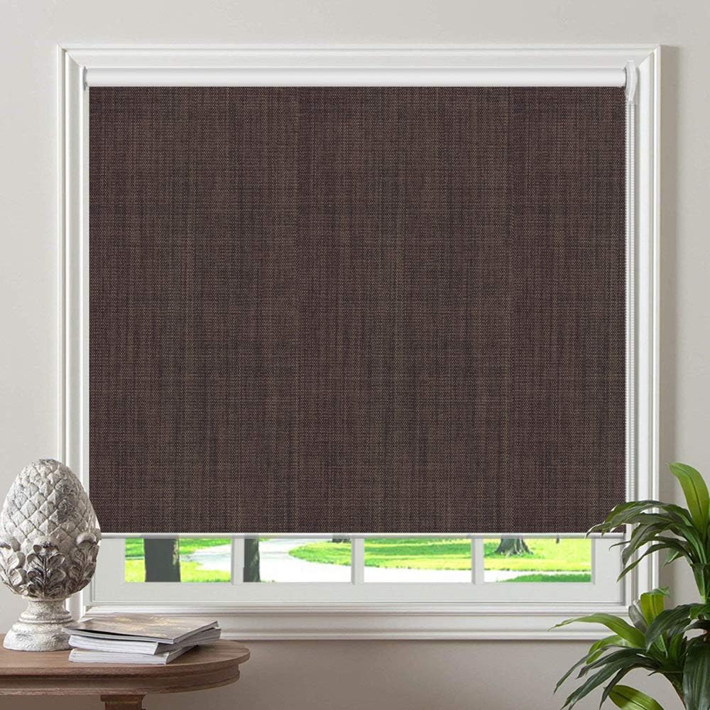 Amazon.com: Blackout Cordless Valanced Window Shades, Dark Coffee ...