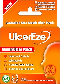 UlcerEze Mouth Ulcer Patch (6 Patches) | Fast Relief | Oral Pain ...