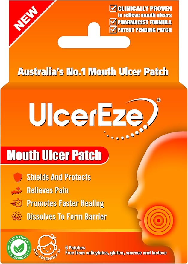 UlcerEze Mouth Ulcer Patch (6 Patches) | Fast Relief | Oral Pain ...