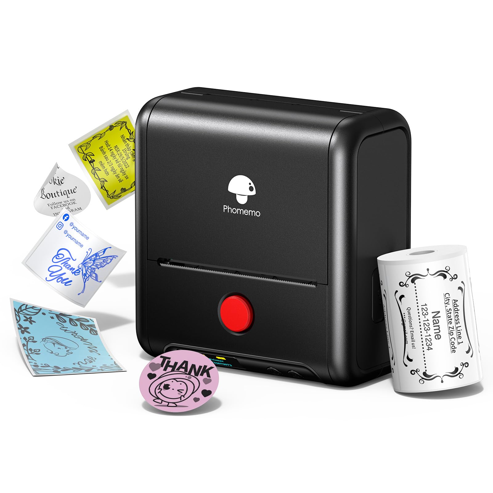 Snapklik.com : Thermal Label Maker, M200 Bluetooth Thermal Label ...