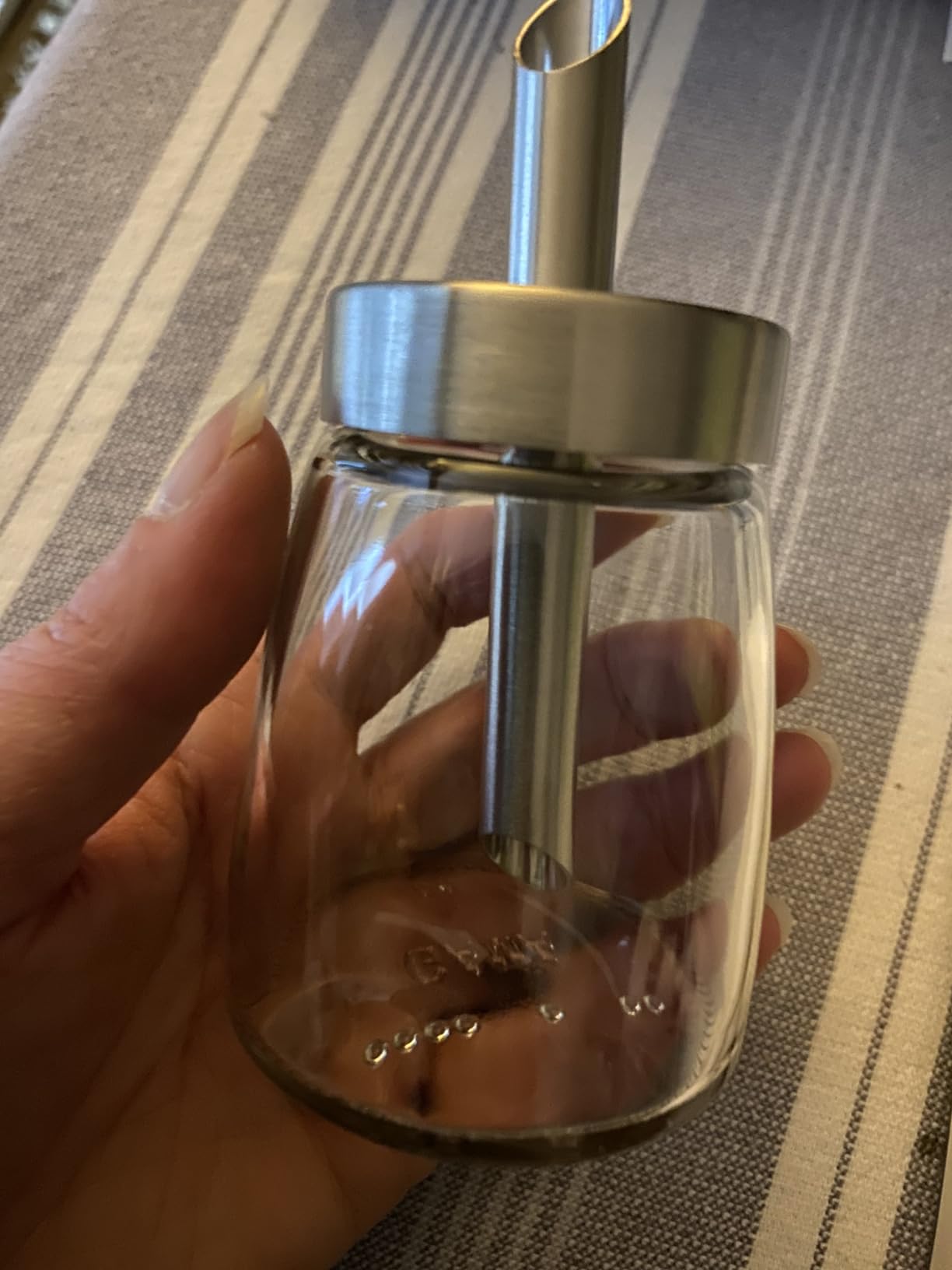 Vucchini Sugar Dispenser 140ml 4.7oz, Lid Non-sharp Pour Spout, Glass ...