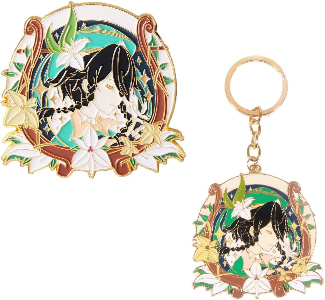 TopLucky Genshin Impact Venti Brooch Pin - Venti 2 Characters Cosplay ...