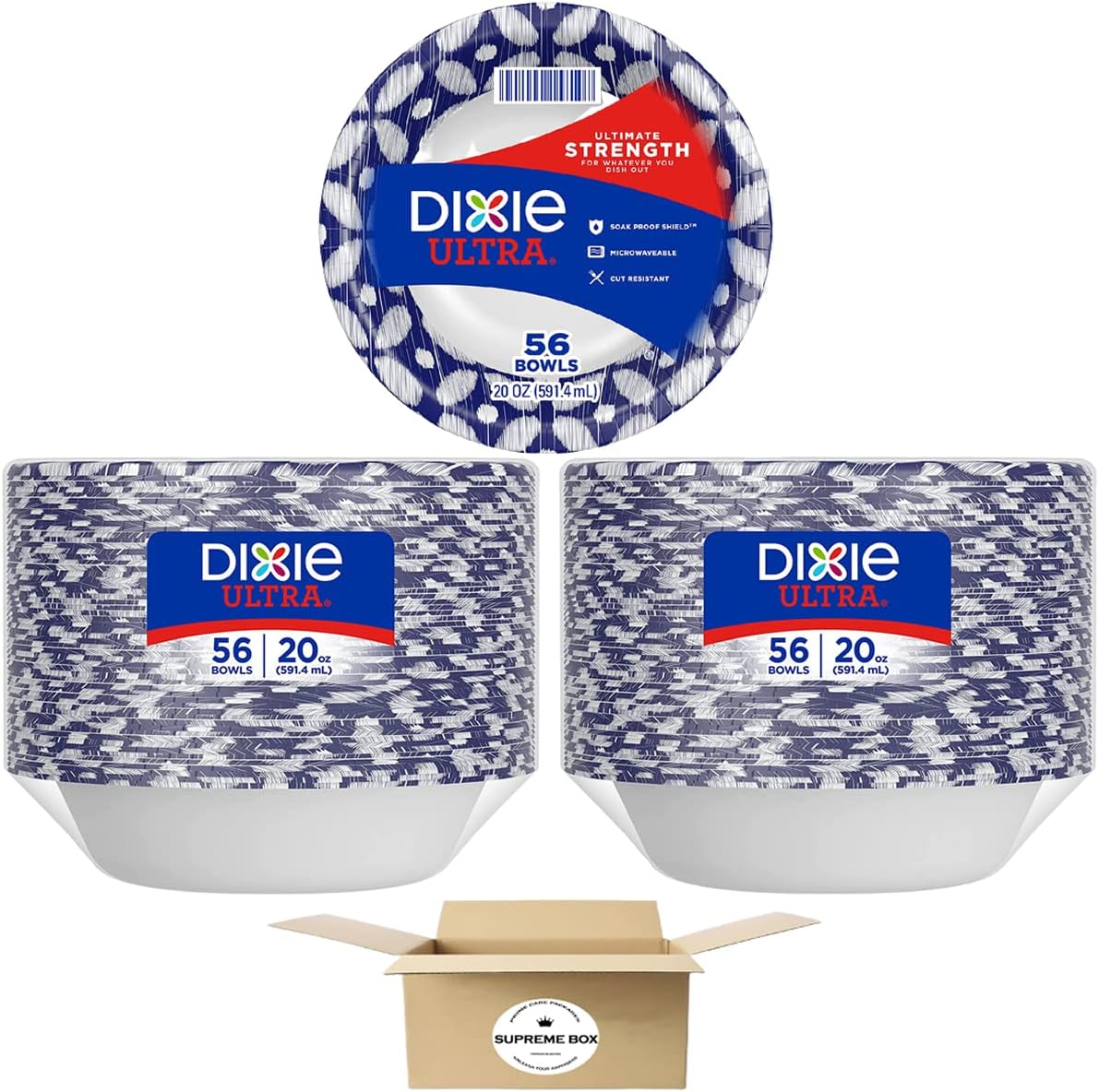 Amazon.com: Dixie Ultra Paper Bowls, 20 oz, 135 Count : Health & Household
