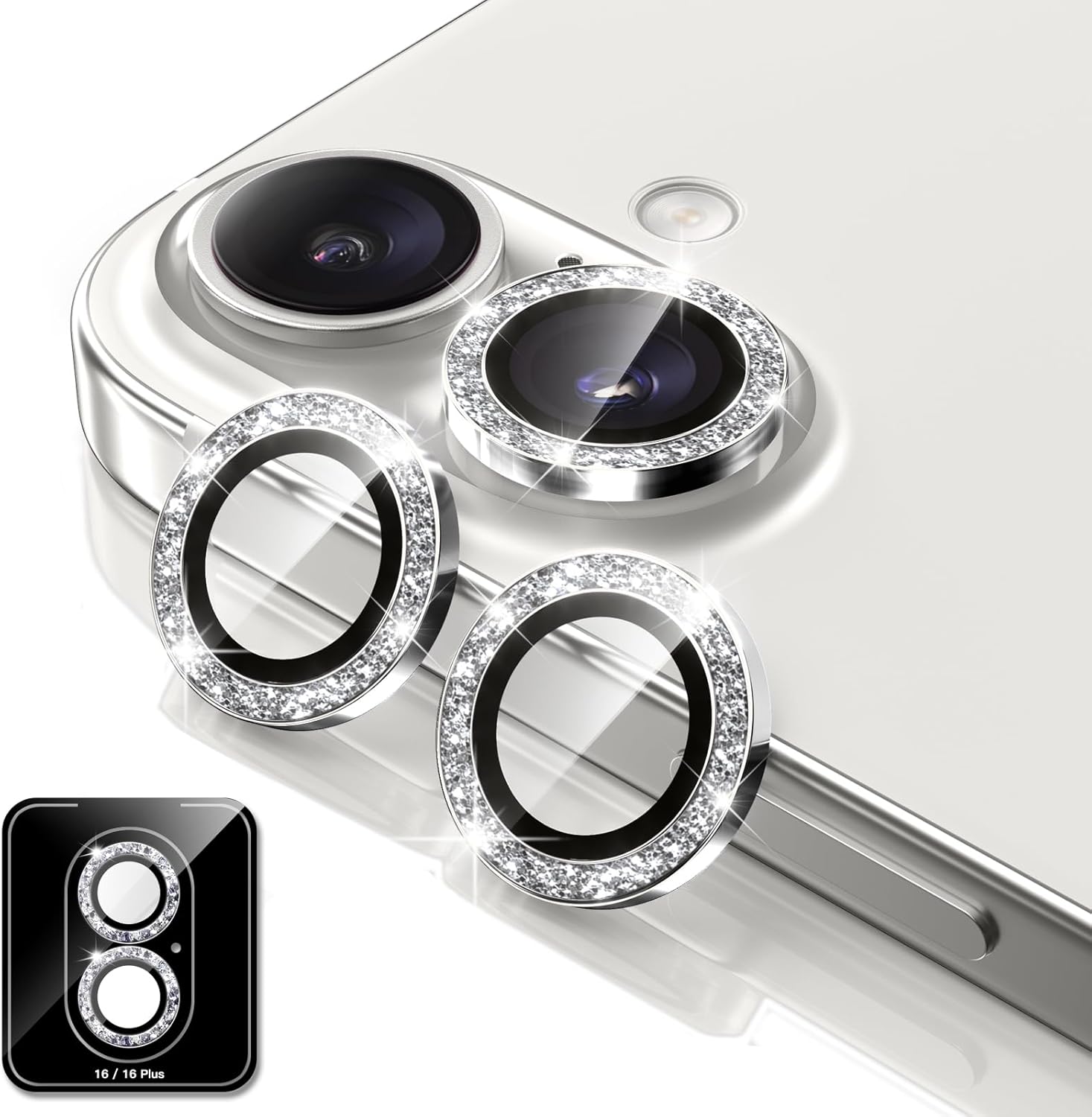 Amazon.com: BERFY Camera Lens Protector for iPhone 16/16 Plus/17 ...