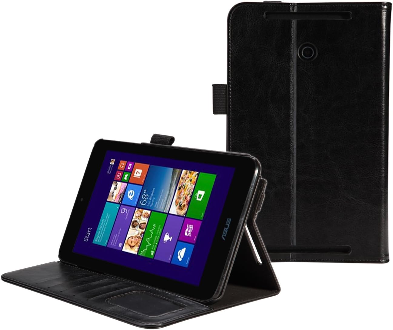 Amazon.com: AceAbove Asus VivoTab Note 8 Case - SlimBook PU Leather ...