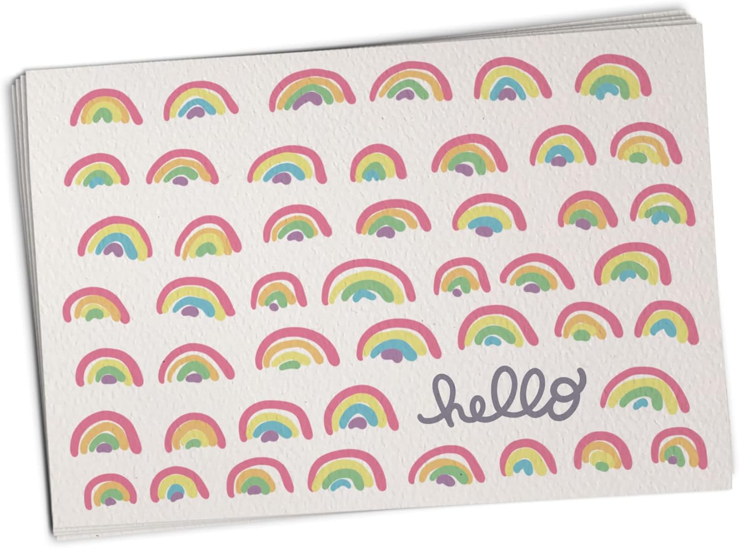Amazon.com : Sugartown Greetings Little Rainbows Hello Postcards - 48 ...