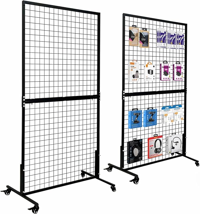 Amazon.com: Generic 2 Packs 3' x 6' Grid Wall Panels Standing Wire Grid ...
