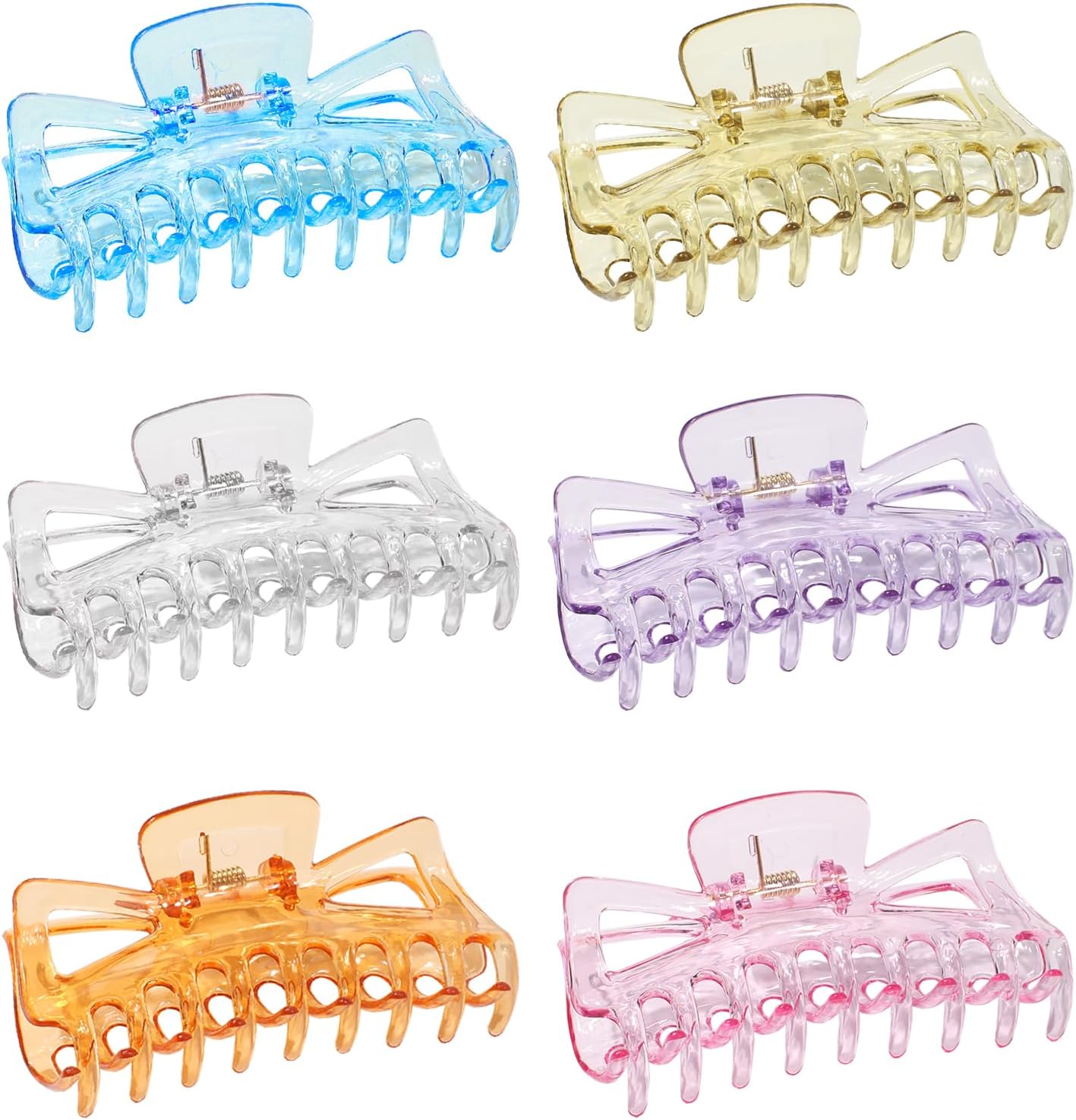 Amazon.com: Cow Hair Clips,Cellulose Acetate Hair Clips,Small Claw ...