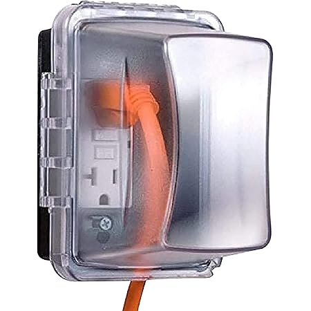 TayMac MM410C - Cubierta de toma eléctrica de 1 banda, resistente a la ...