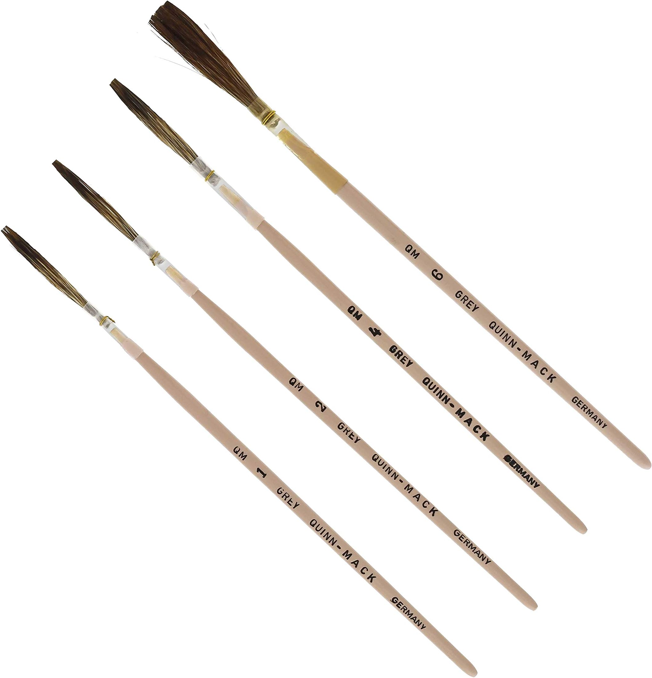 Amazon.com: Custom Shop Set of 6 Lettering Quill Brushes for Sign ...