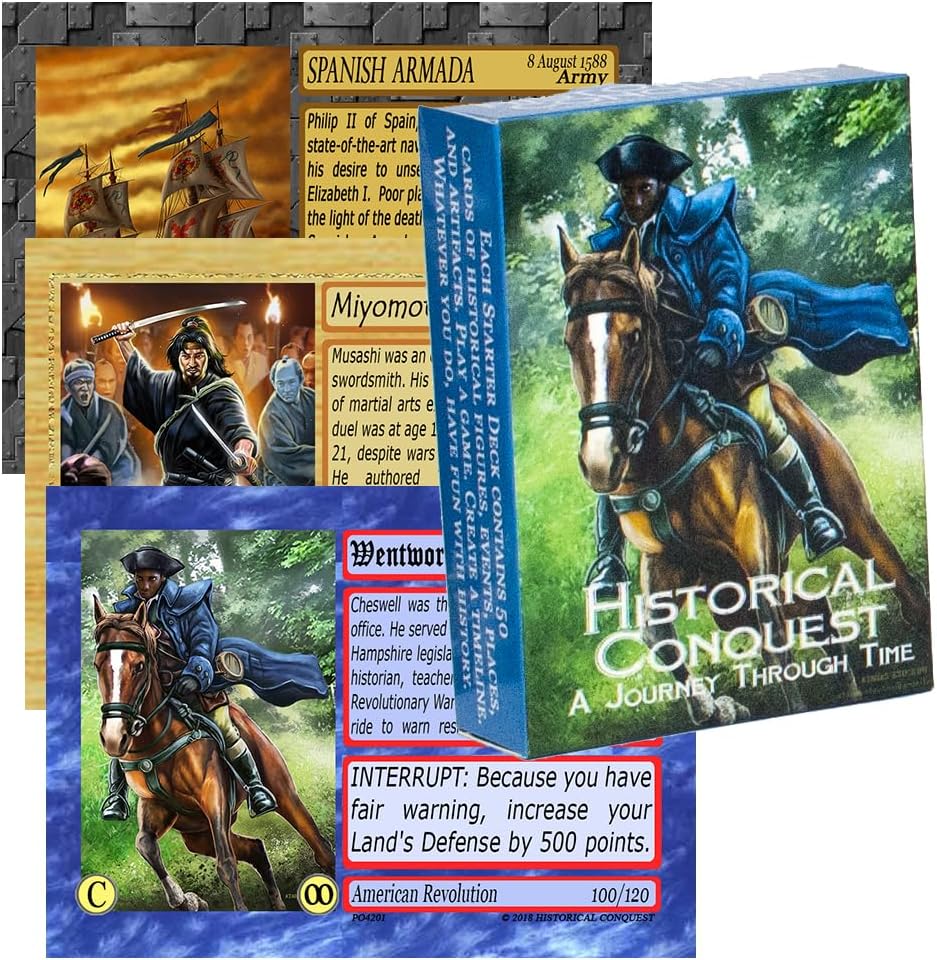 Amazon.com: Historical Conquest Playing Card Game - Wentworth Cheswell ...