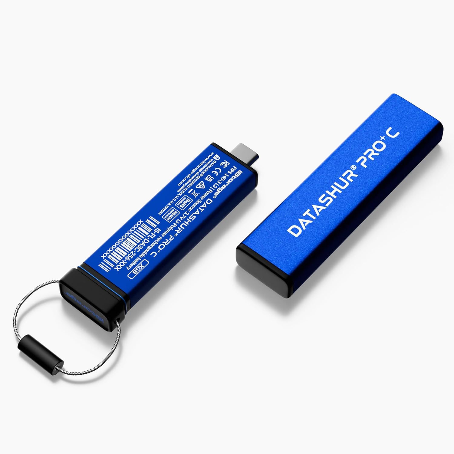 iStorage datAshur PRO+C 128GB Secure USB Type-C Memory Stick ...