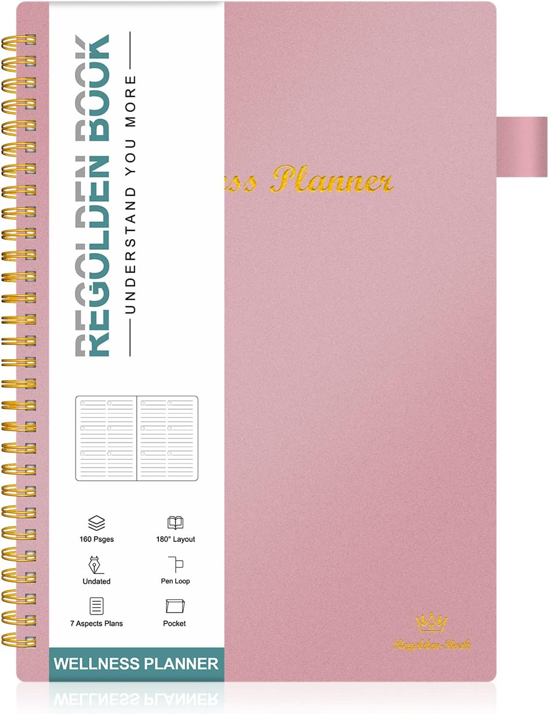 Wellness Planner Undated,Monthly& Daily Agenda Health Goals,Self-Care ...