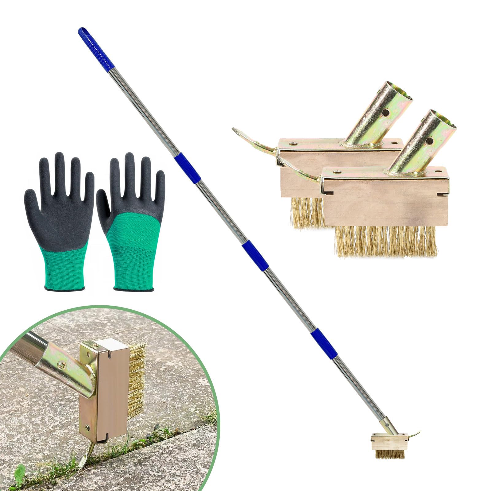 Amazon.com: Weed Crack Remover Tool Long Handle Paver Weeds Tool with ...