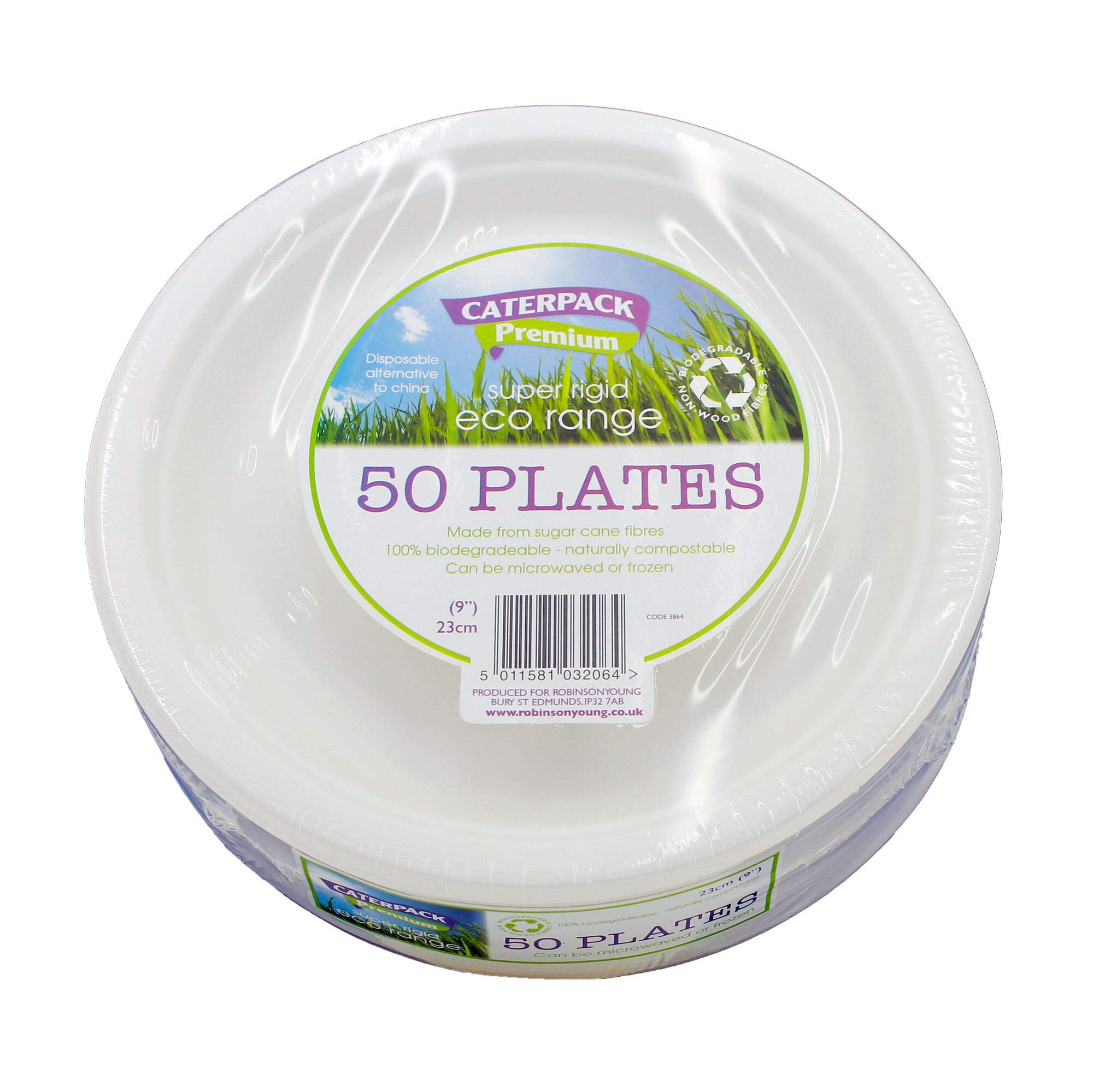 Buy Caterpack Enviro Plates 23cm, 50 Pack super rigid 100% ...