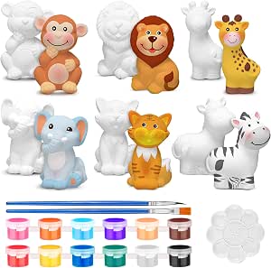 Amazon.com: Gemscream 6 Sets Animal Painting Kit for Girls Boys Back to ...
