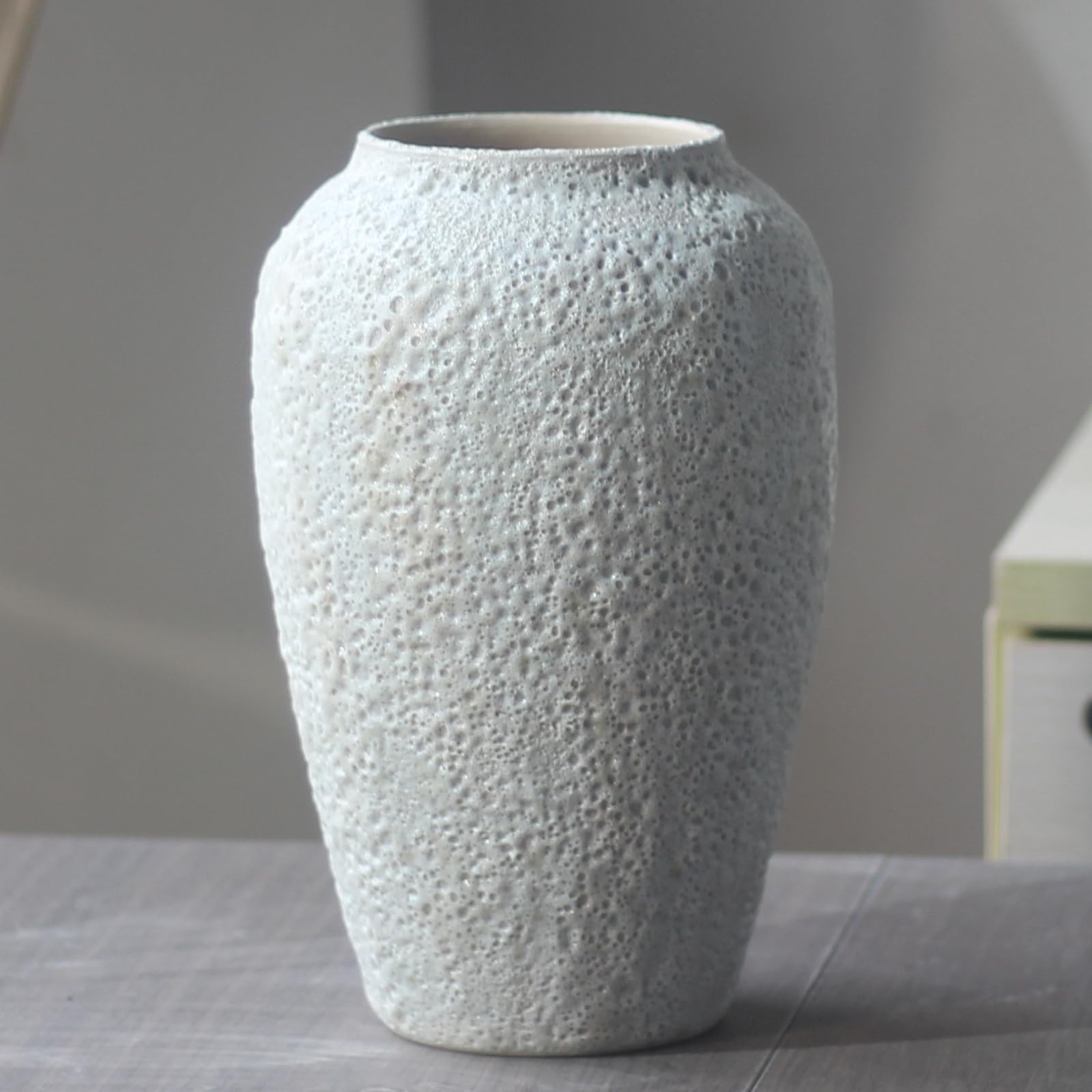 Snapklik.com : Denique White Ceramic Vase Flower Vase, Vintage ...