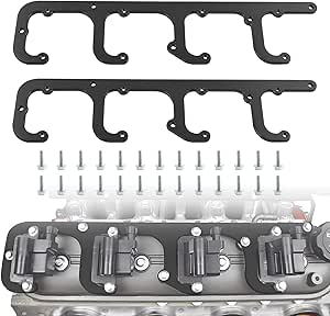 RiAiCiING 5.3L LS Square Coil Brackets Valve Cover Fit for D581 ...