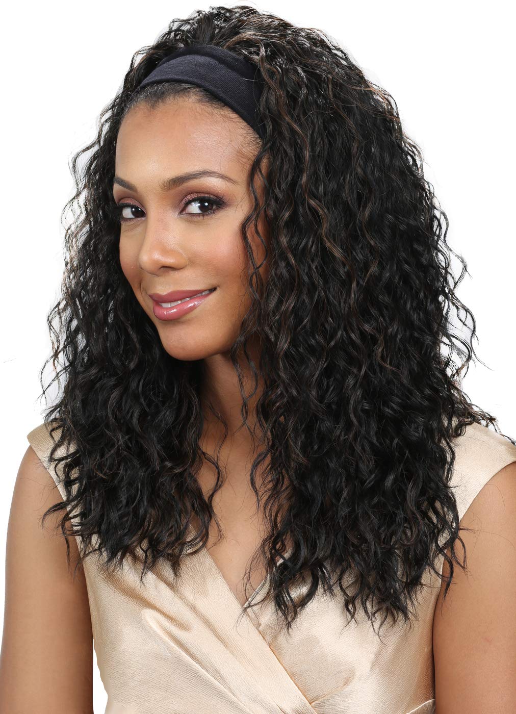 Amazon.com : BOBBI BOSS Headband Curly Wigs Synthetic Full Wig - M905W ...