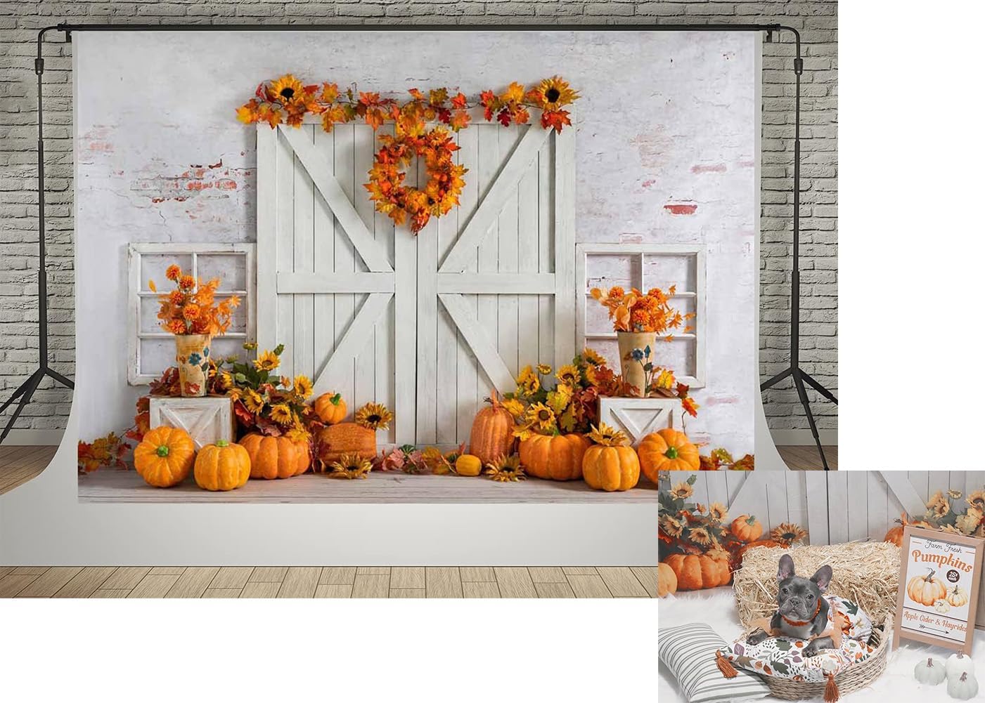 Amazon.com : Kate Fall Photo Backdrops Thanksgiving Photo Backdrop ...
