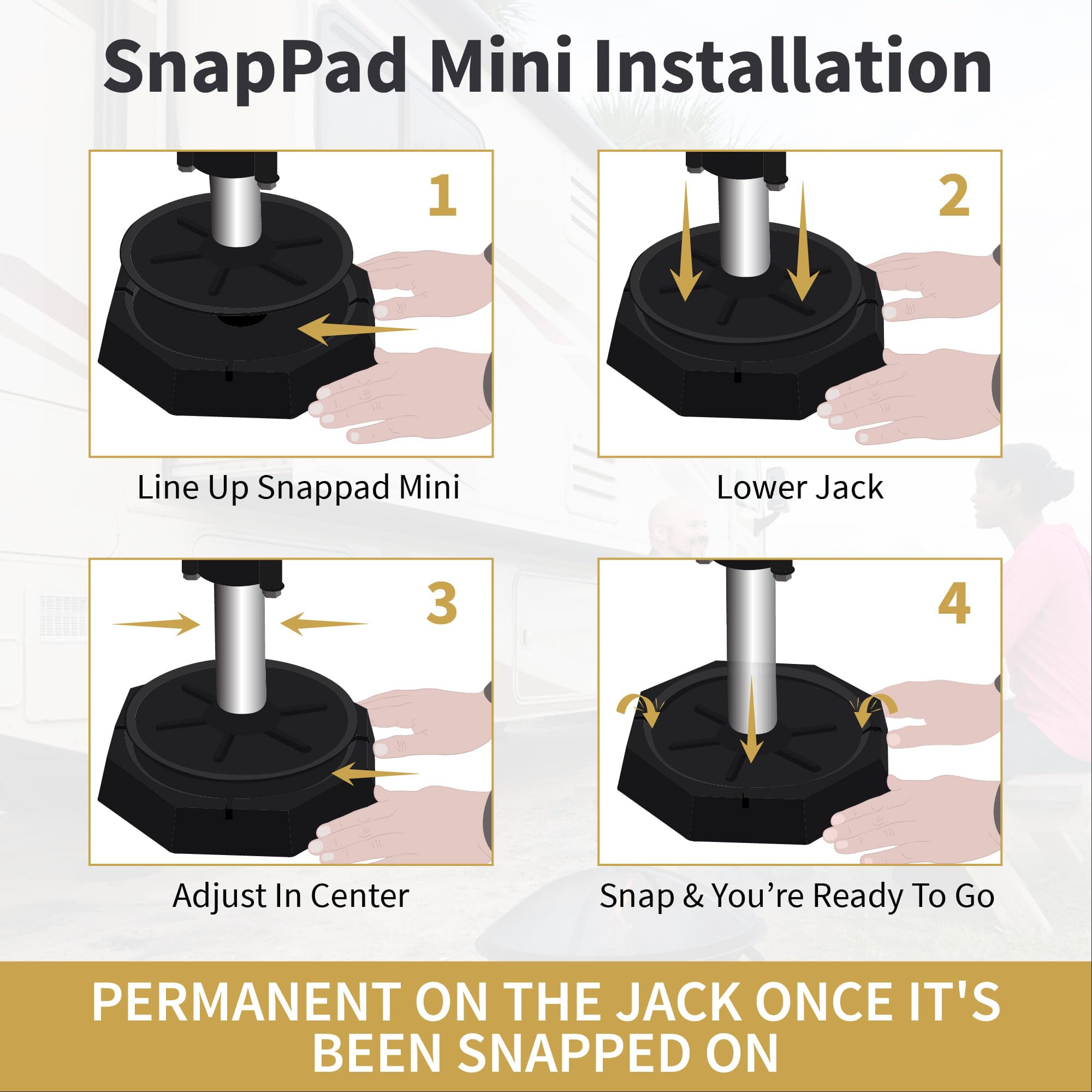 Snapklik.com : SnapPad Mini 6 Single Round Jack Pads Precise Fit For ...