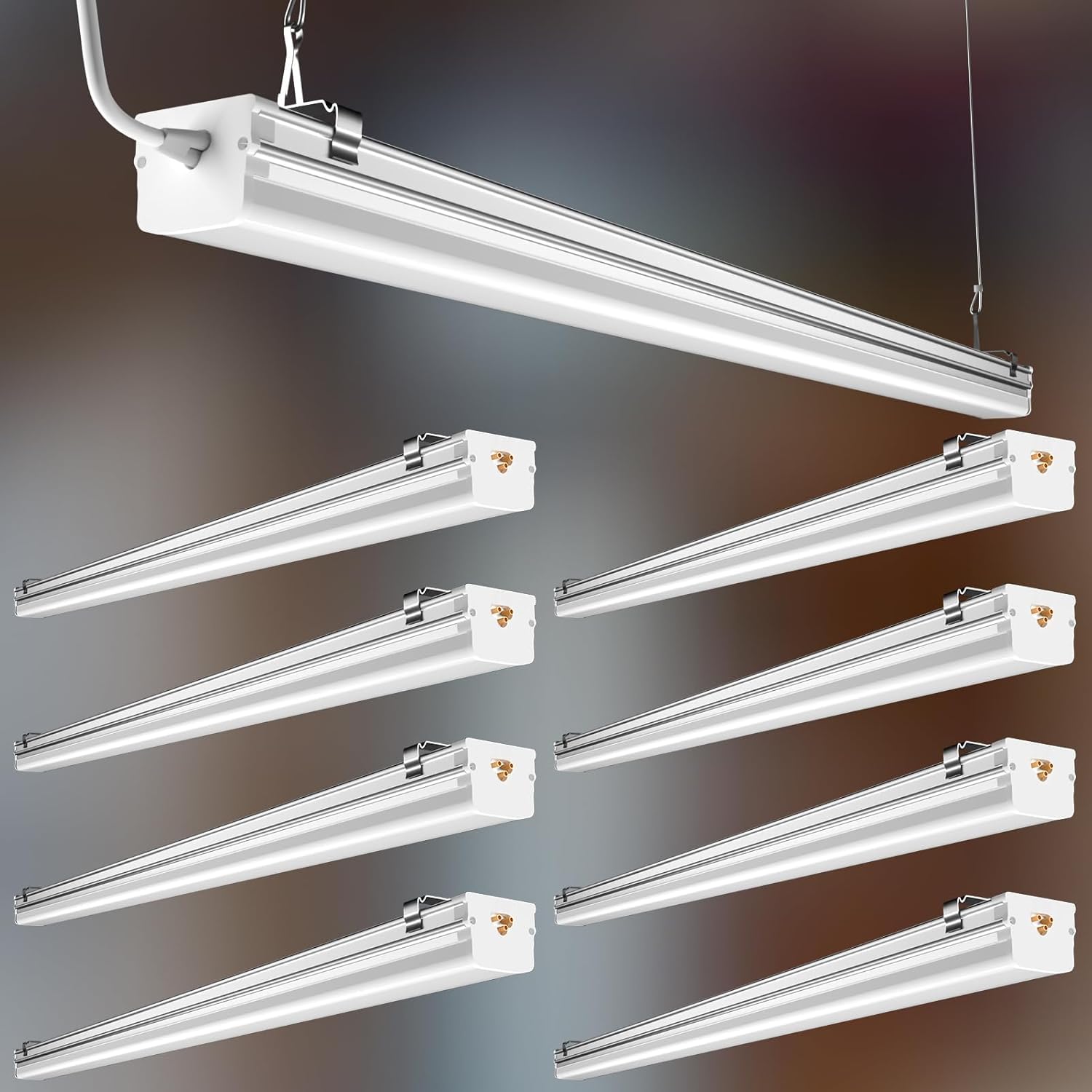 Snapklik.com : Lightdot 8Pack 4FT LED Shop Light Linkable, 2.5 Inch ...