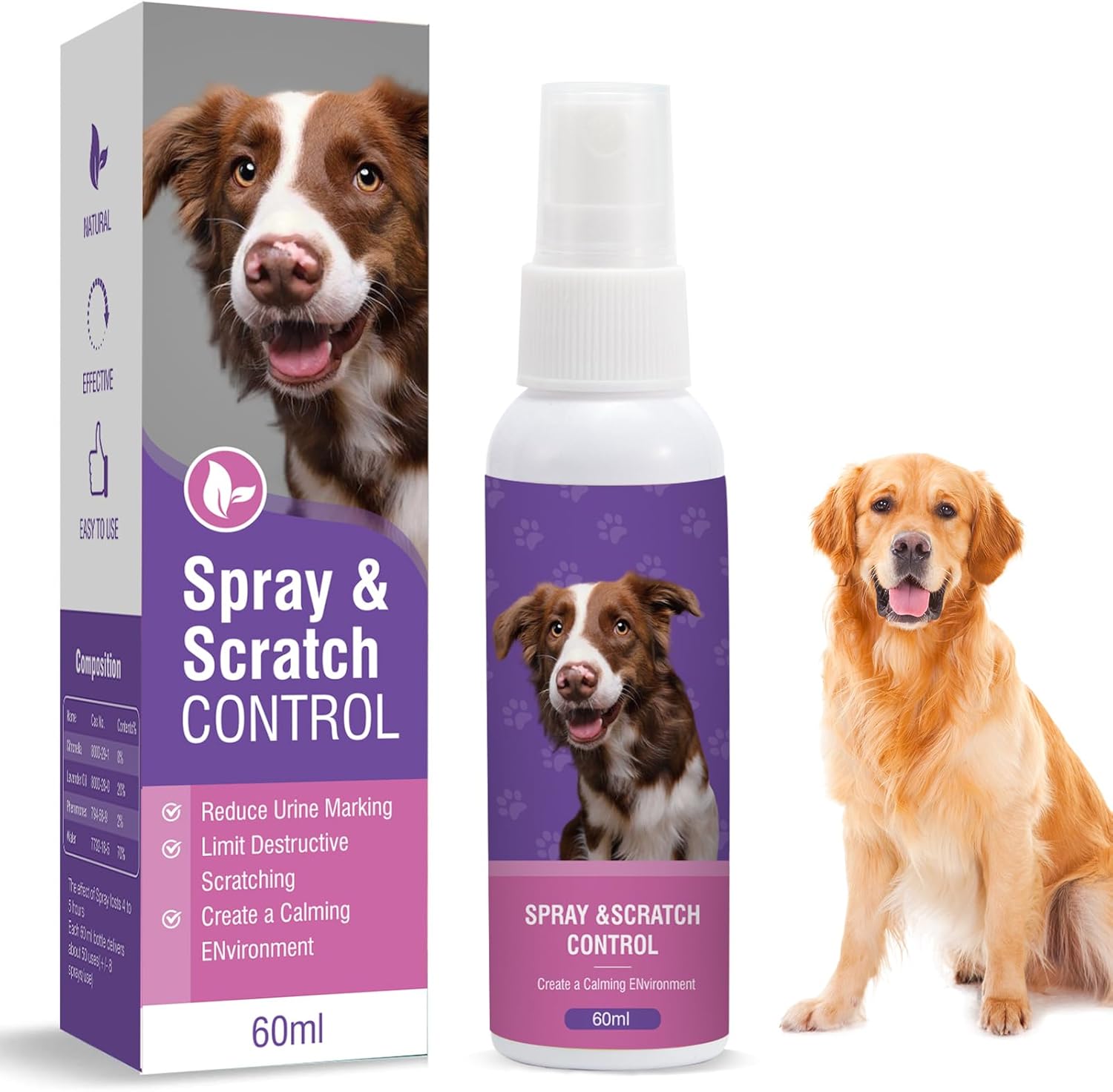 Amazon.com : Relief Stress & Anxiety - Dog Calming Spray New ...