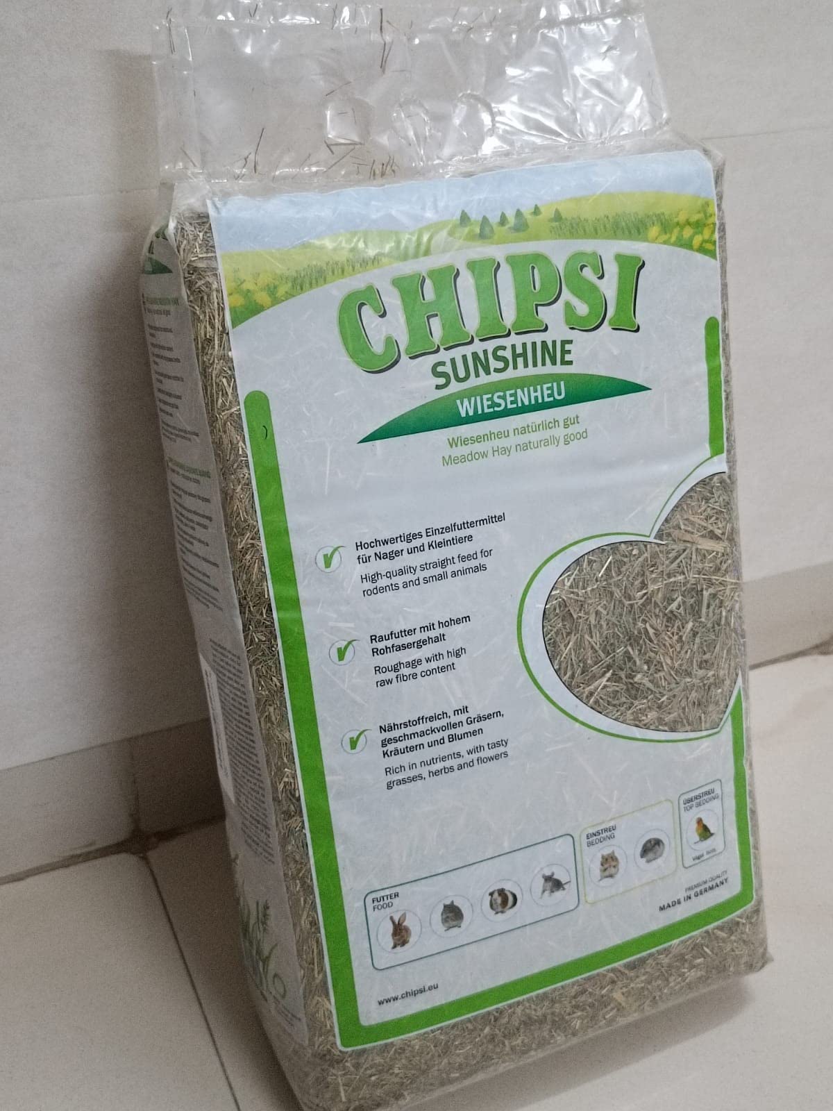 Chipsi Sunshine Meadow Hay For Rodents Of All Life Stages, Natural ...