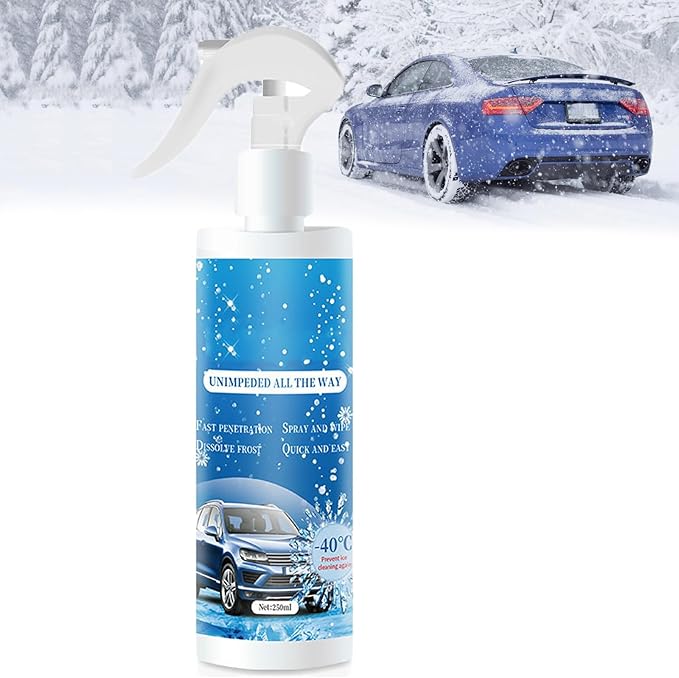 Ice Remover Melting Spray,250ML Car Windscreen De-Icer Spray,Car Snow ...