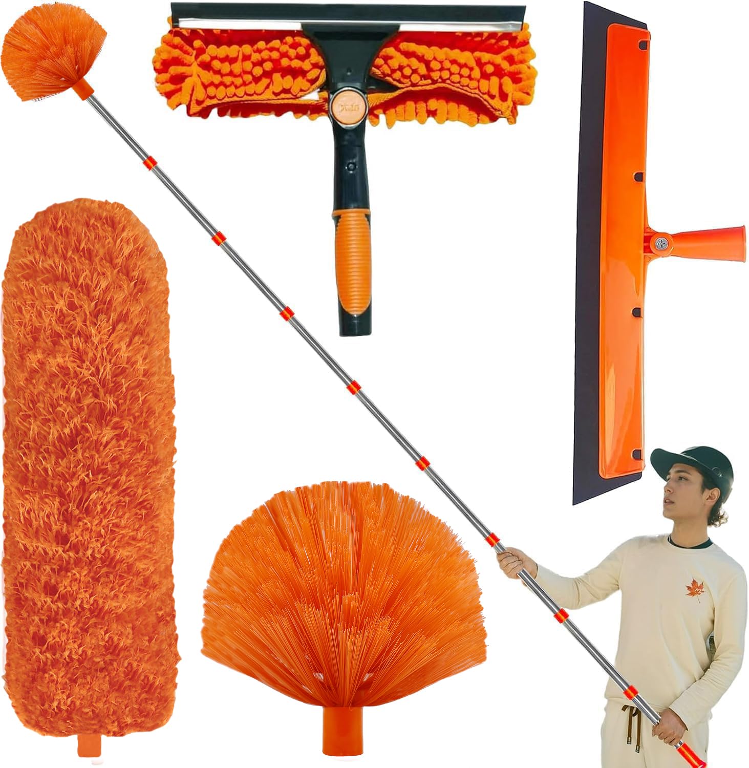 Amazon.com: 20+ Feet High Reach Duster Kit with 3-14 ft Extension Pole ...