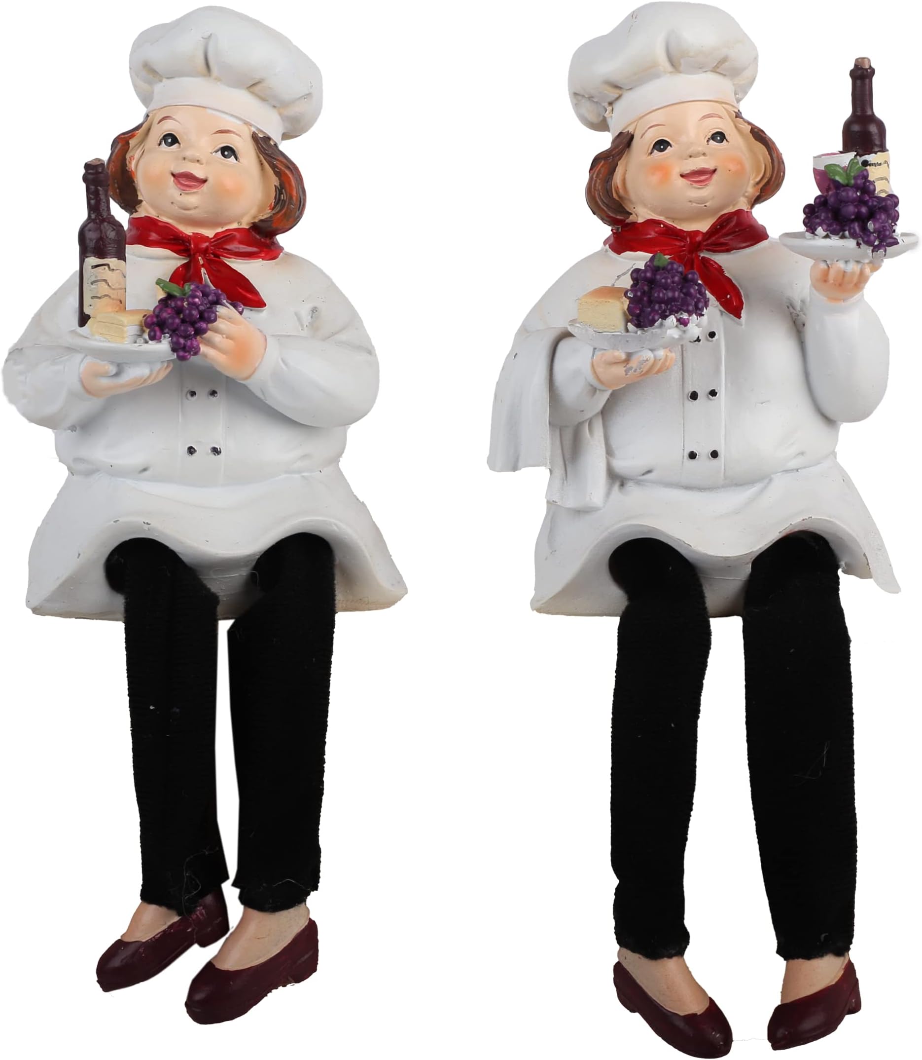 Amazon.com: Set of 3 Chef Shelf Sitters with Dangling Long Fabric Legs ...