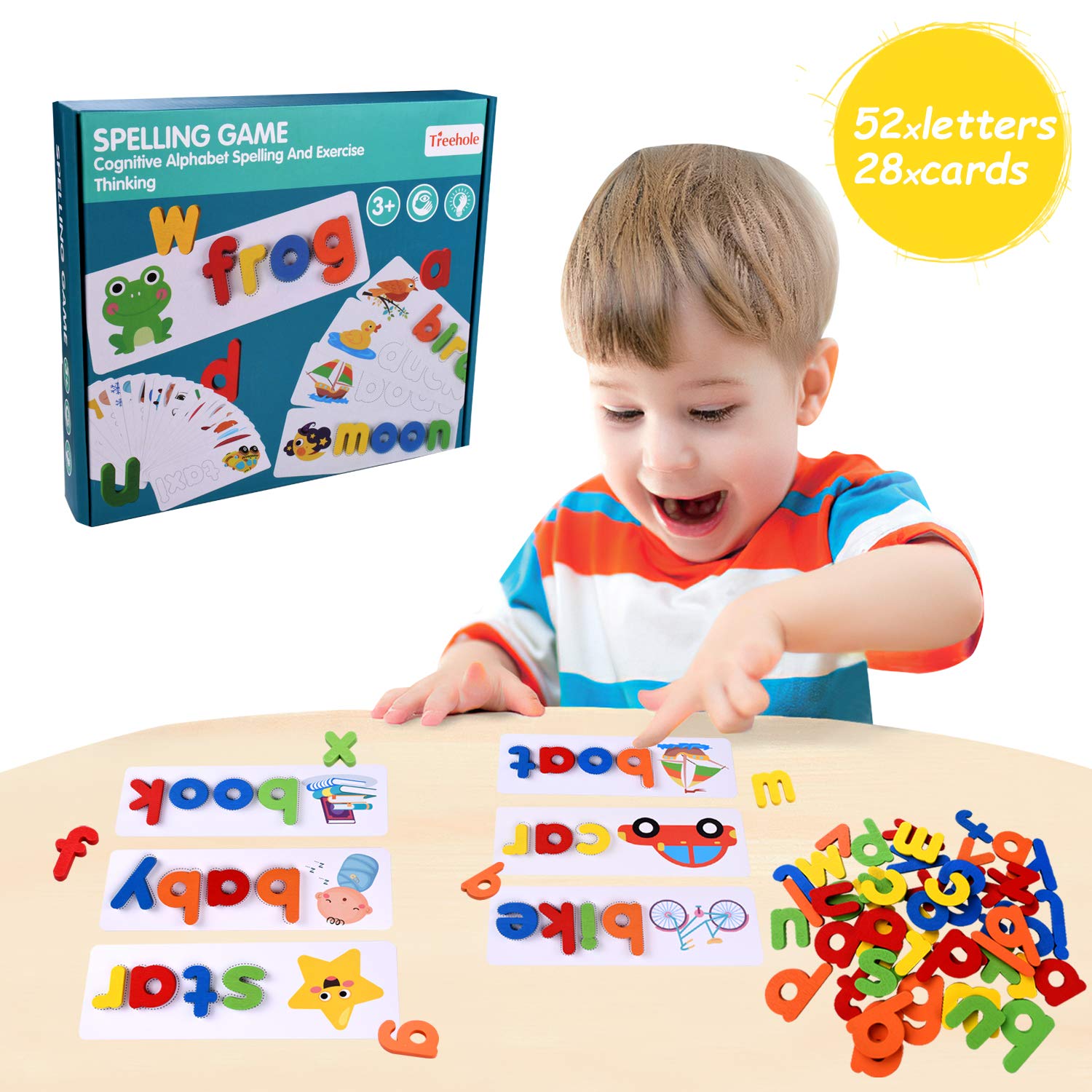 Buy JIAHCN See And Spell Educational Toys For Toddlers Montessori Word 