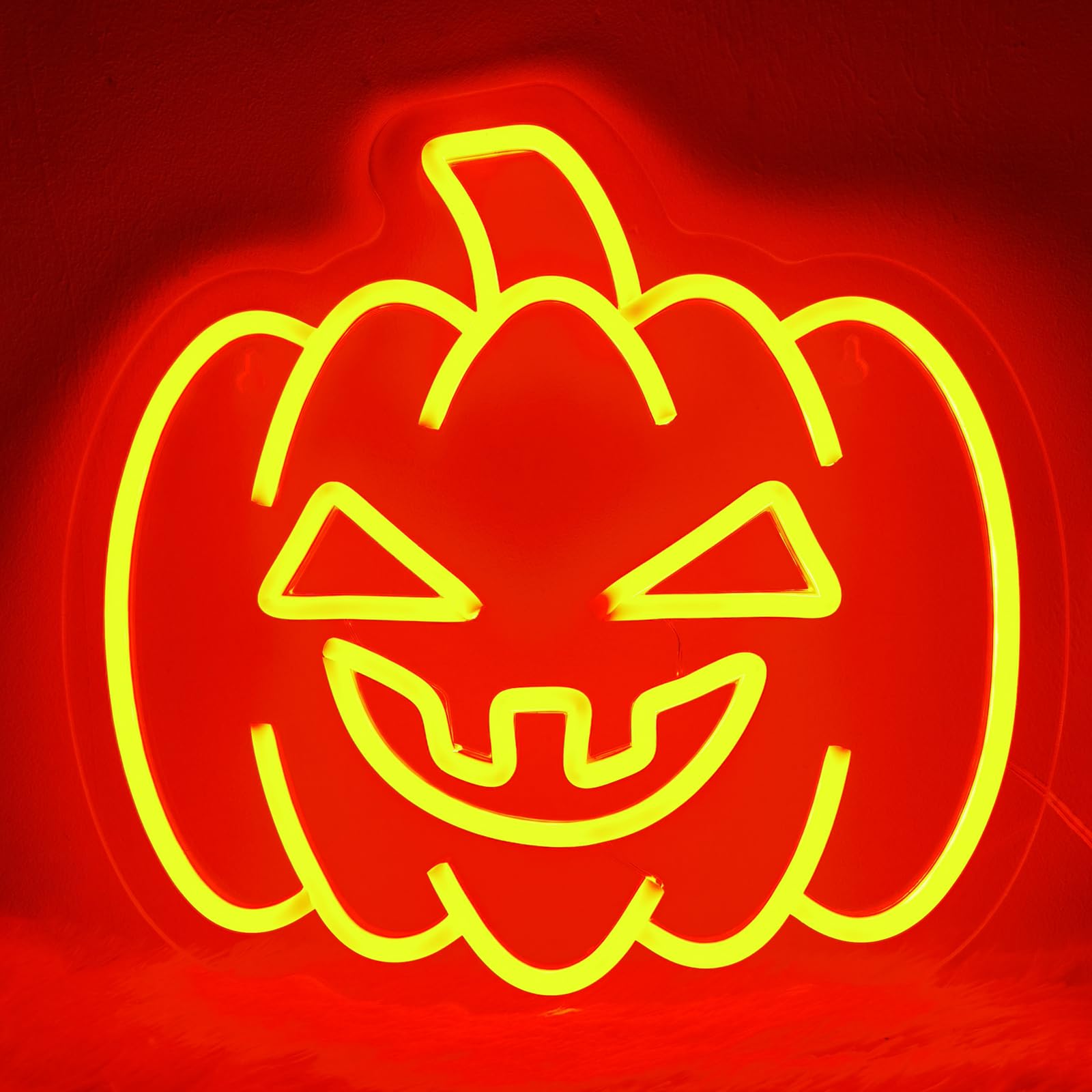 Amazon.com : Halloween Neon Sign with Dimmable Switch, EMANNON Pumpkin ...