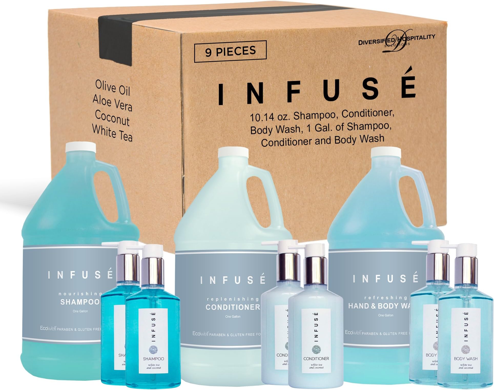 Amazon.com : Terra Pure Infuse Lavender Mint Hotel Shampoo | 1 Gallon ...