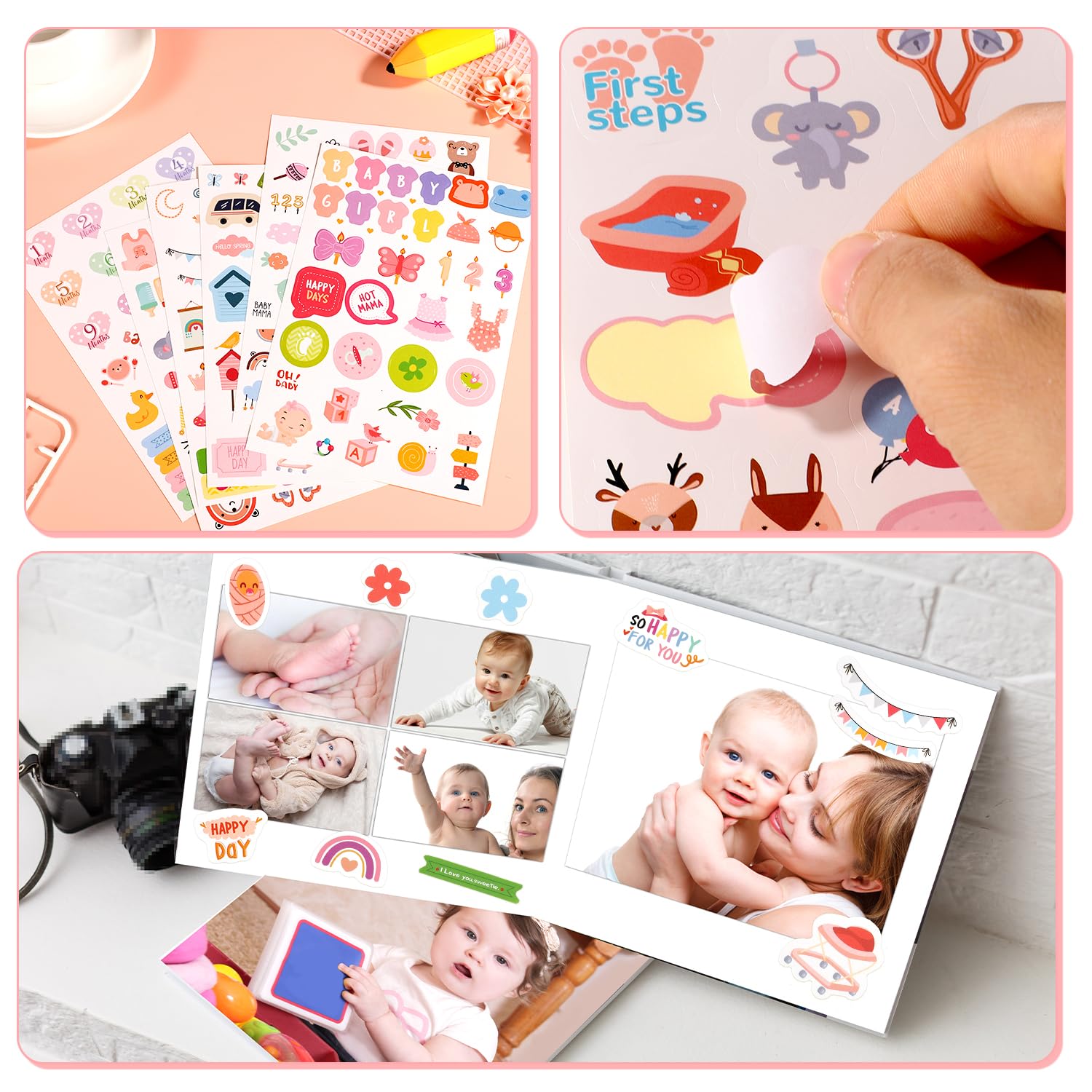 Baby Stickers For Envelopes Transportation Baby Gift Sticker | Set Of