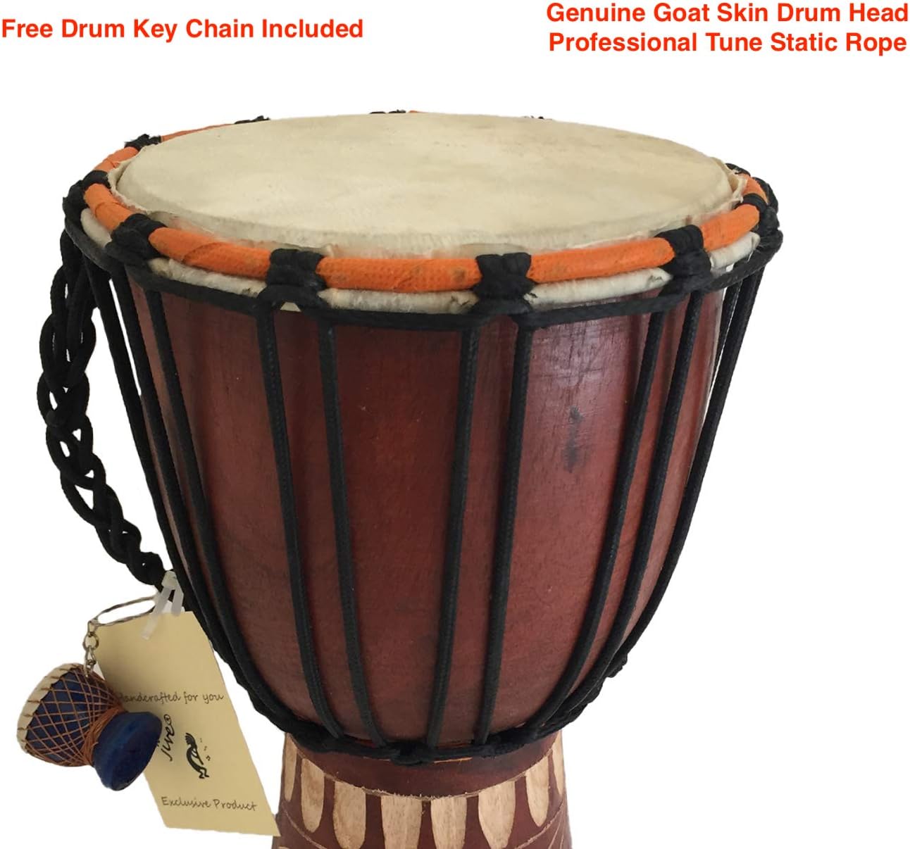 JIVE Brand Djembe – Tambor de madera africana Bongo Congo de calidad ...