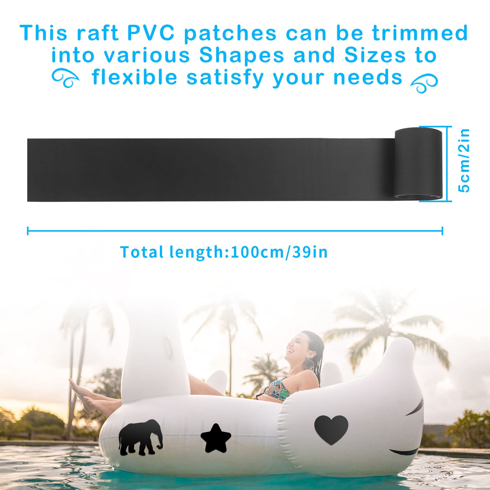 Snapklik.com : Kayak Patches Raft Patch PVC Inflatable Repair Rafts ...