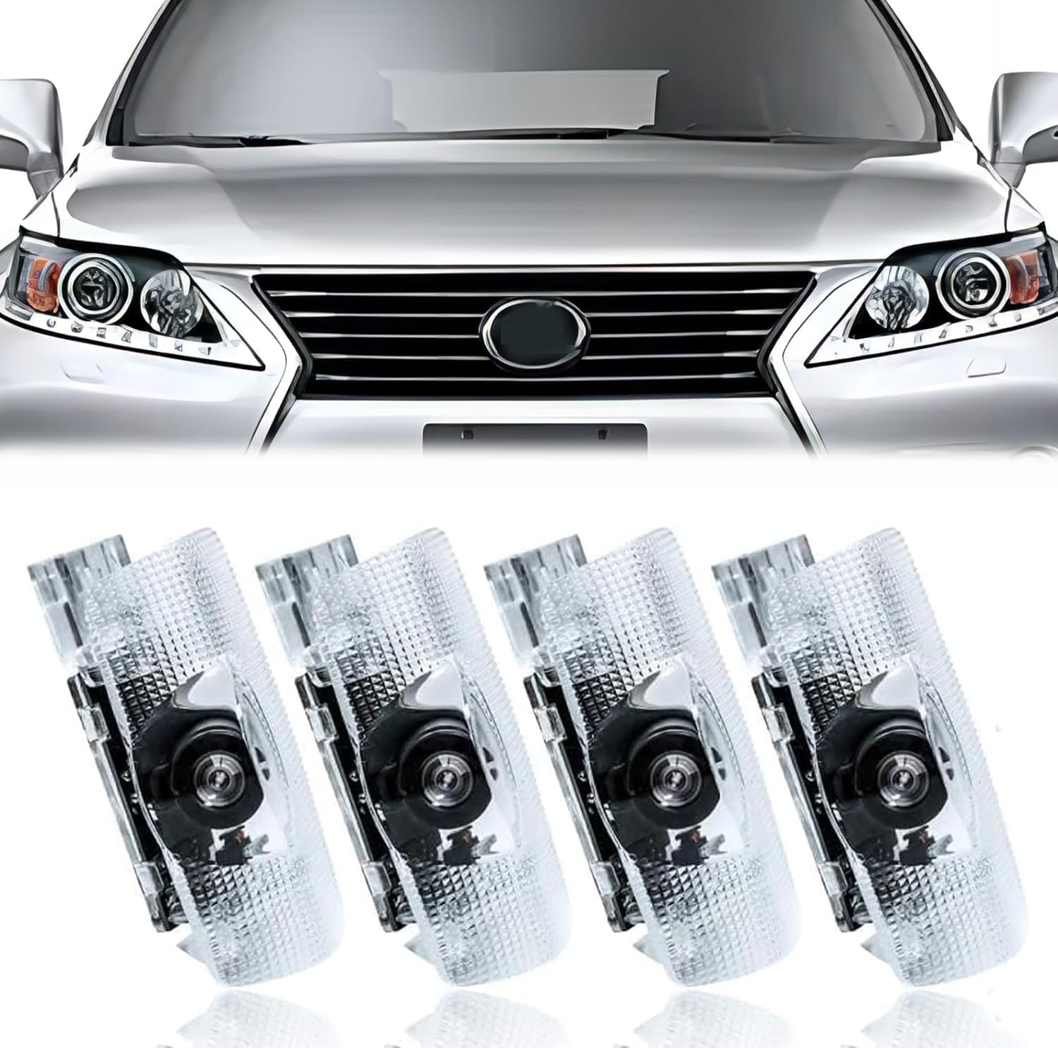Amazon.com: JEBEST 4 pcs Car Door Light for Lexus Courtesy 3D Welcome ...