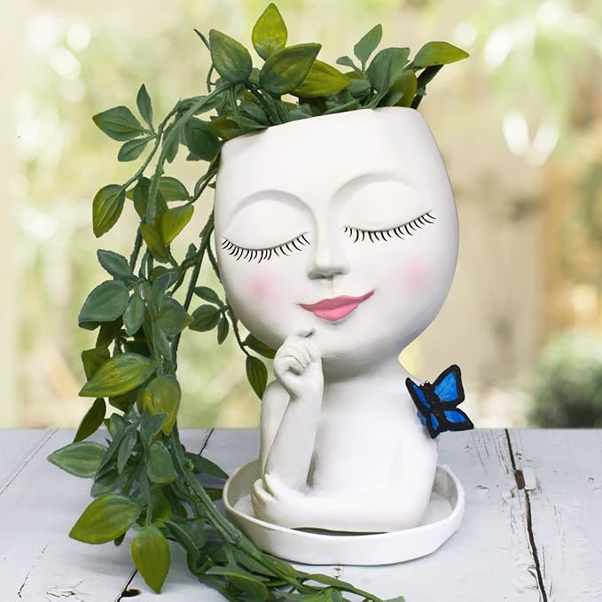 Amazon.com: Face Planter Pot Head - Head Planters Flower Pot with ...