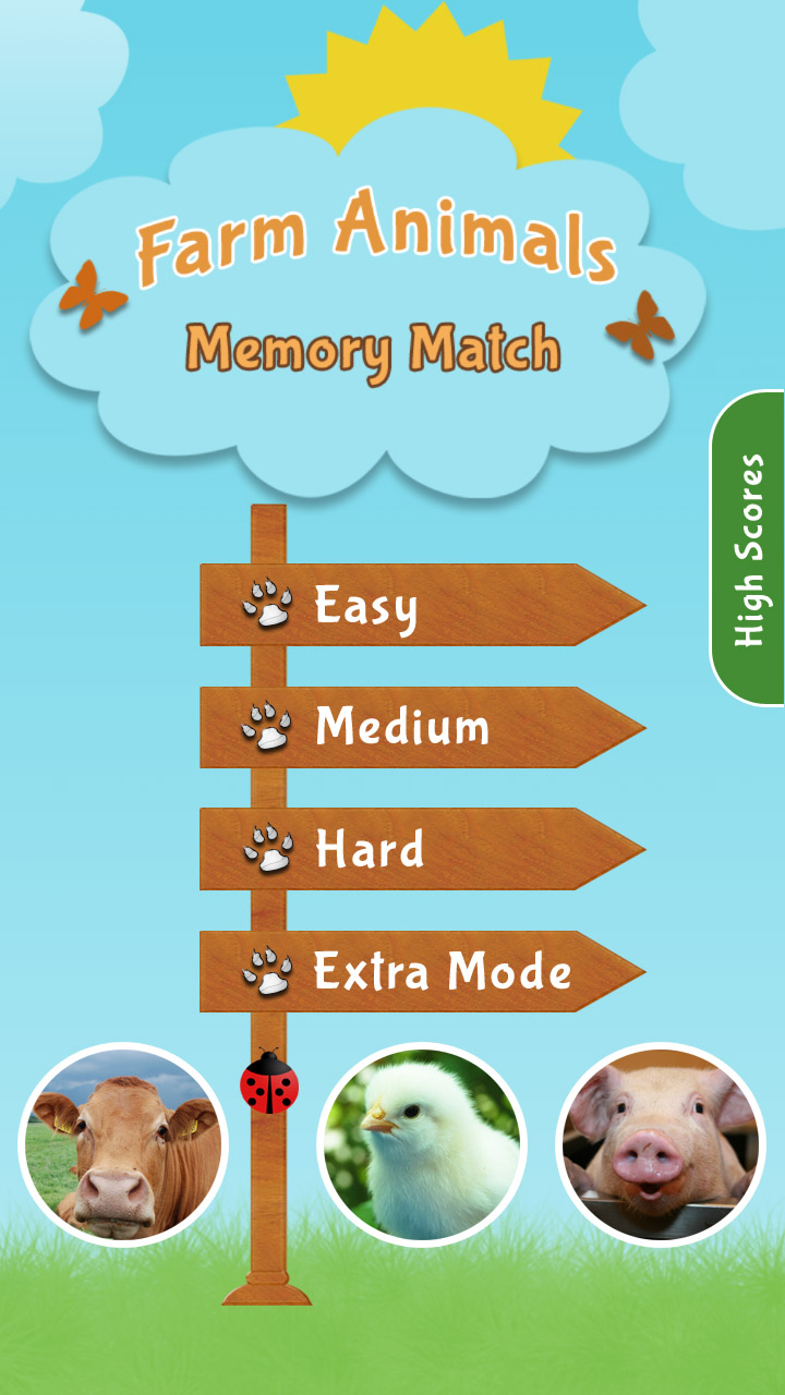 Farm Animals Memory Match Game - App on Amazon Appstore