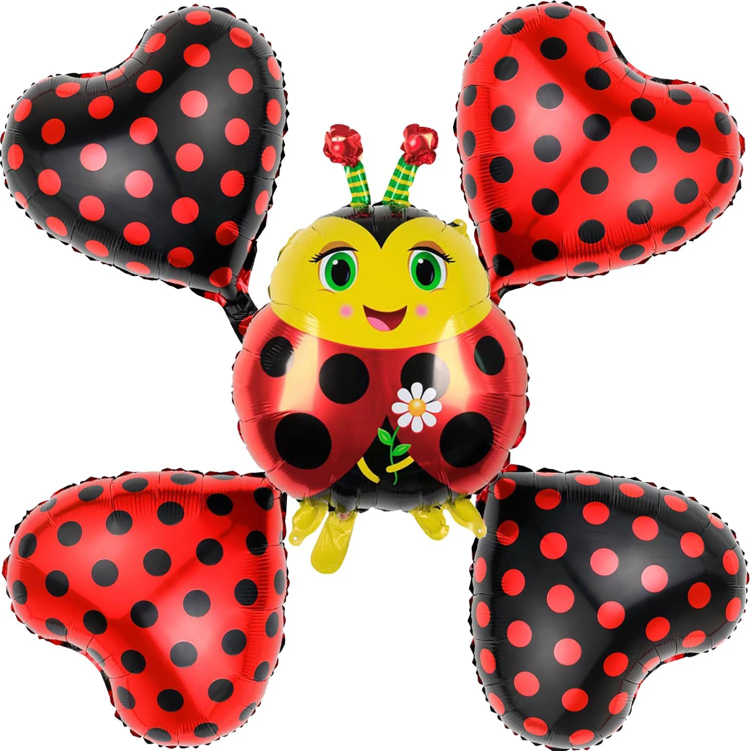 Amazon.com: LAZEAUGJ Ladybug Birthday Party Decorations,Ladybug ...