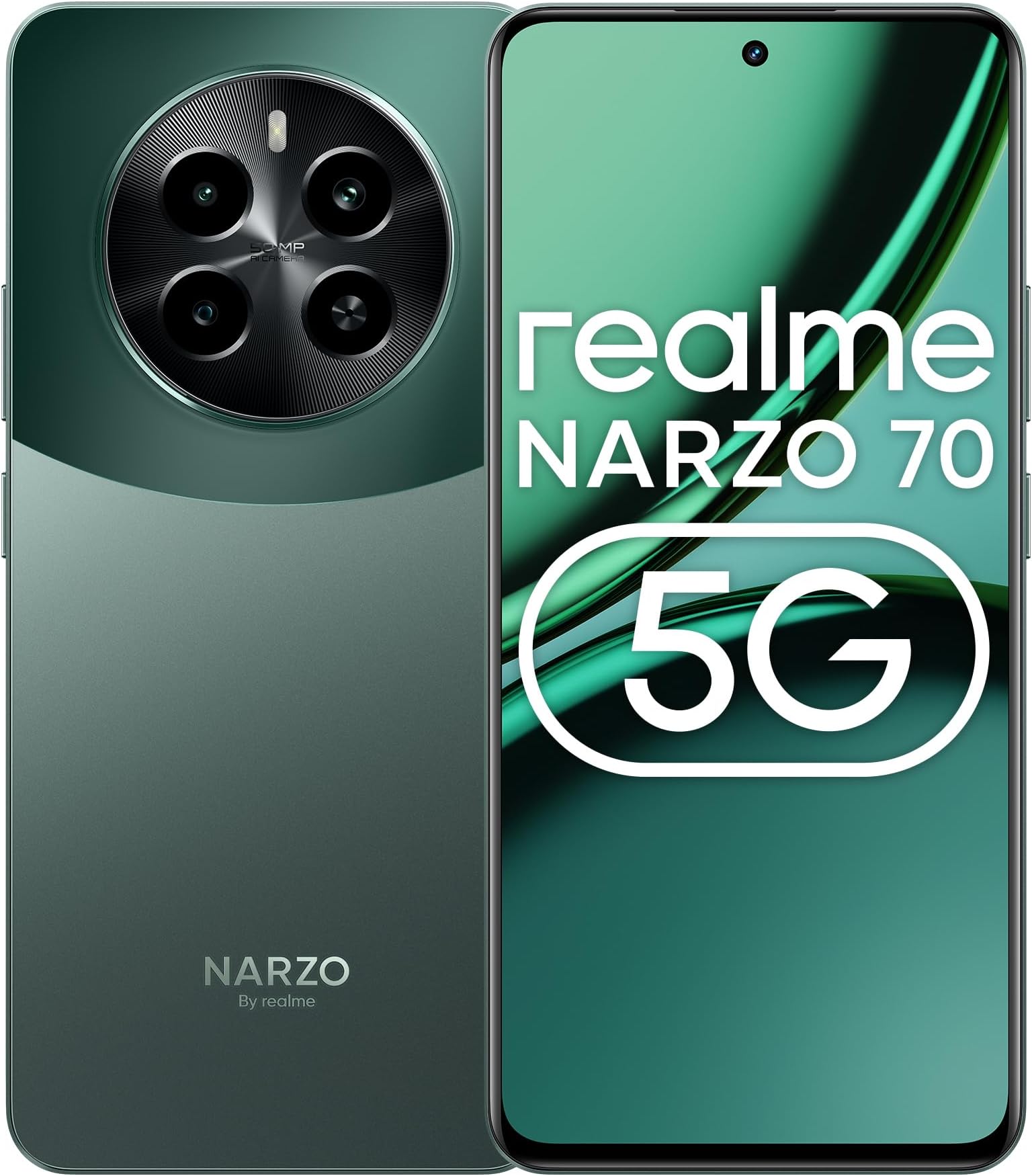realme NARZO 70 5G (Forest Green,8GB RAM, 128GB Storage | Dimensity 7050 5G Chipset | 120Hz ...